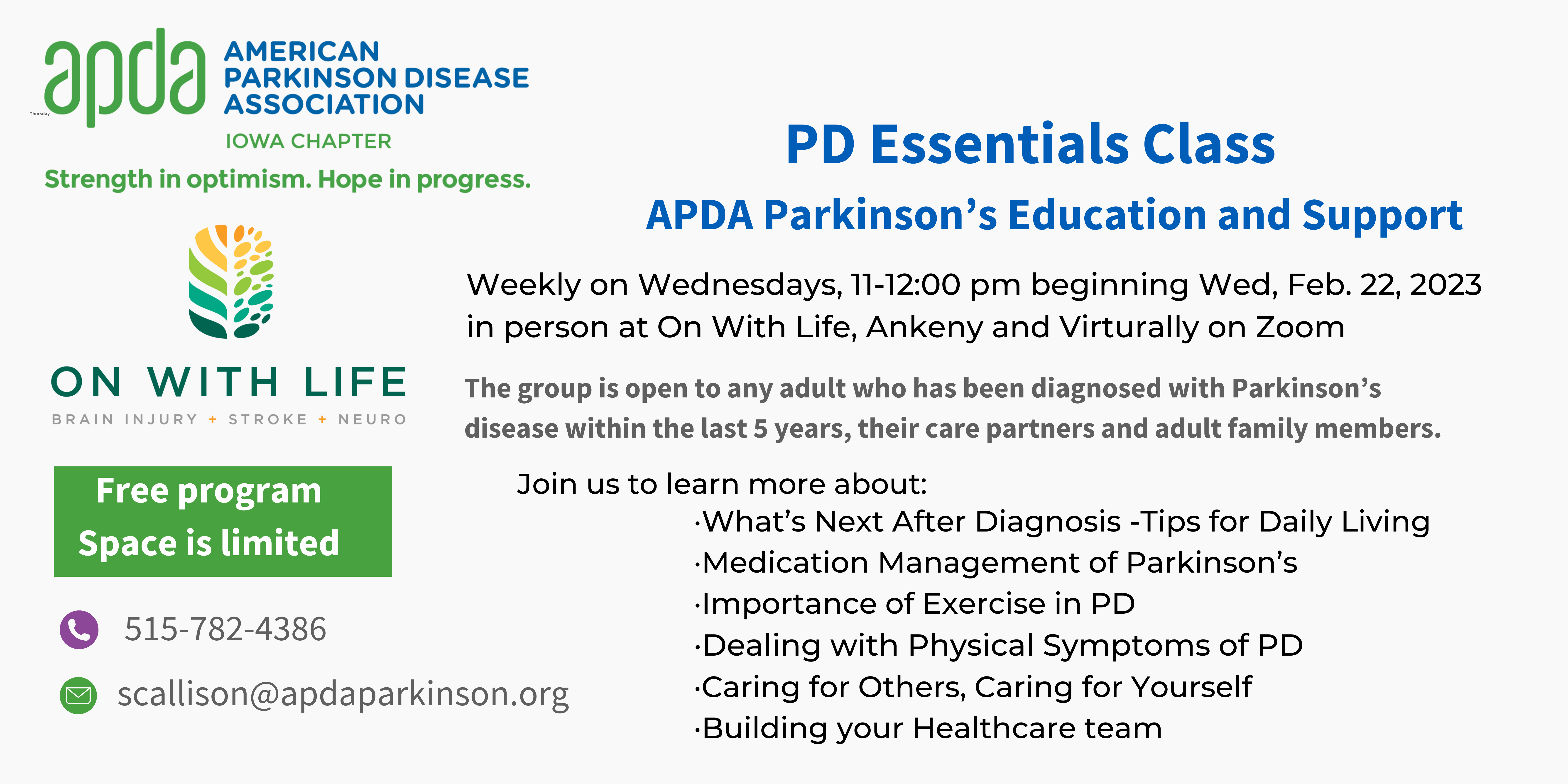 Iowa Chapter | American Parkinson Disease Association