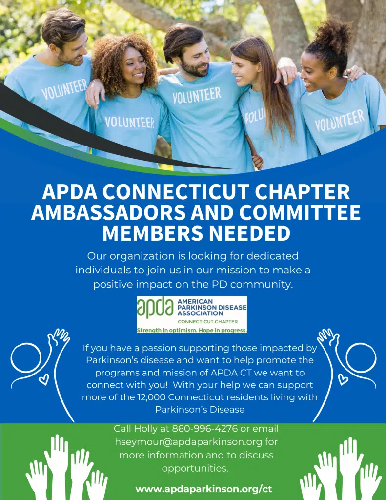 Become a Volunteer! | American Parkinson Disease Association